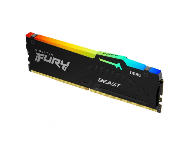 Kingston DDR5 32GB 5200MT/s Fury Beast Black RGB EXPO (KF552C40BB2A-32) memorija za desktop