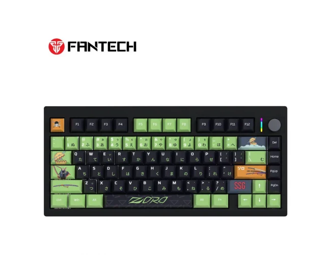 Fantech MK921 One Piece - Zoro (brown switch) bežična mehanička gejmerska tastatura crna