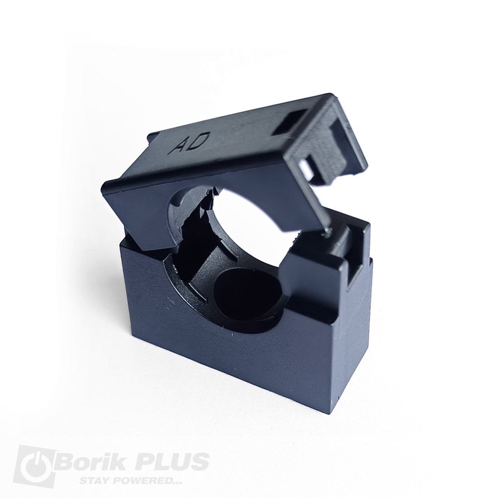 Držač plastičnog bužira prečnika 21.2mm, CRNI