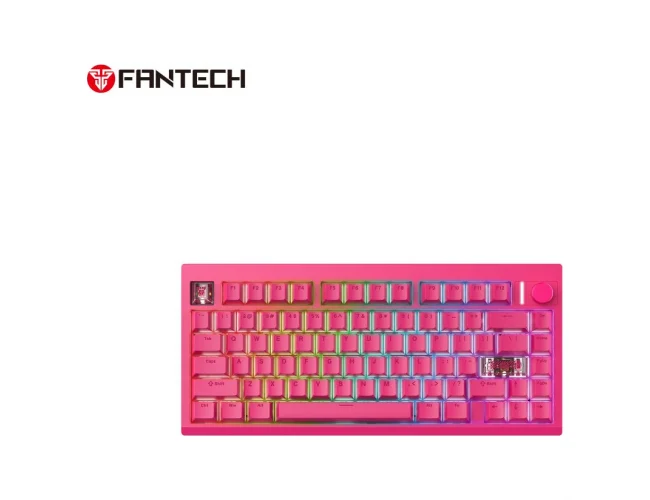 Fantech MK921 Maxfit 8 (brown switch) bežična mehanička gejmerska tastatura roze