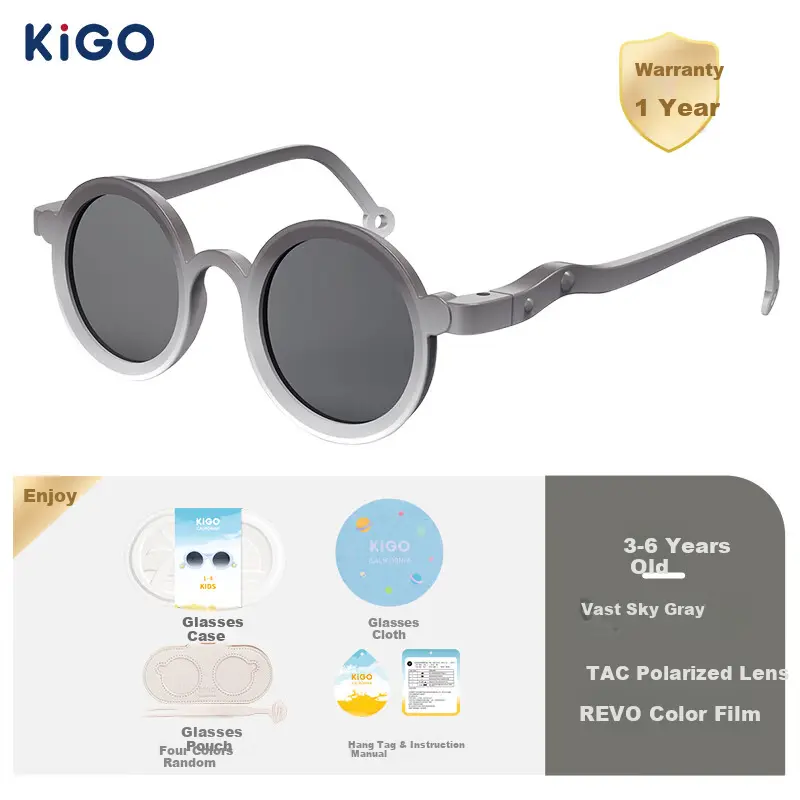 Kigo Unisex naočare za sunce, Sive