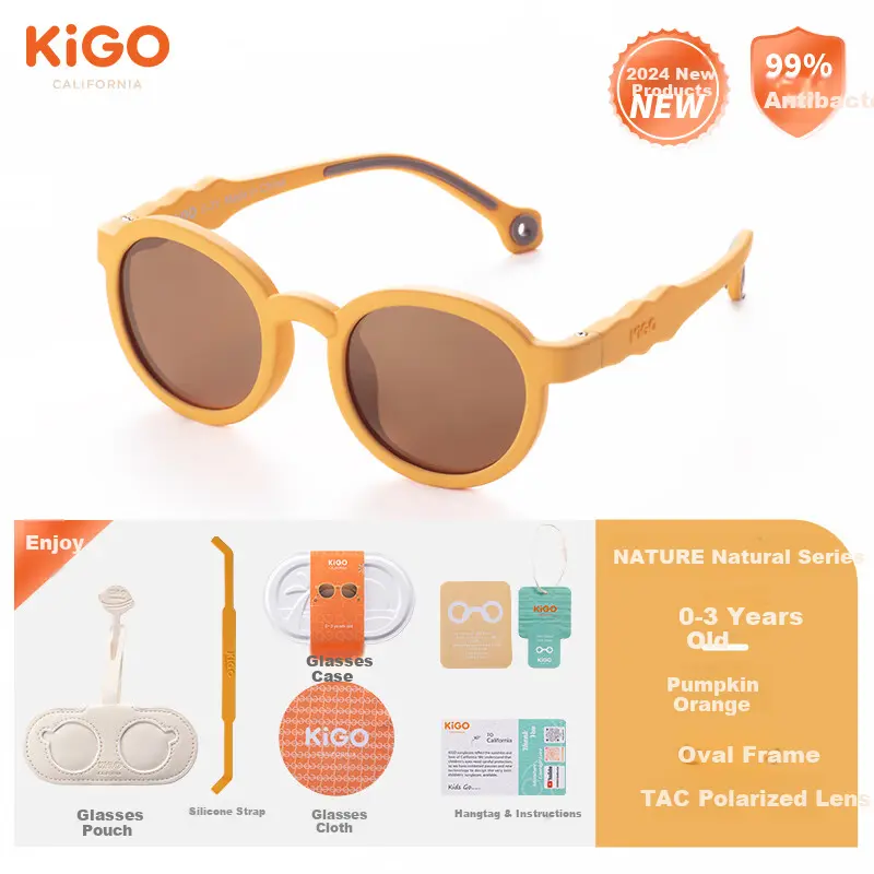 Kigo Unisex naočare za sunce, Narandžaste