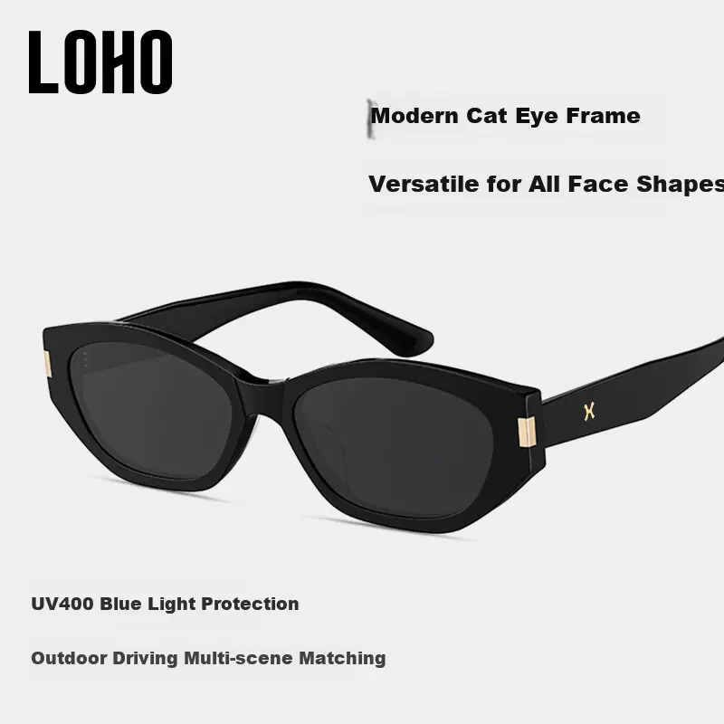 Loho Unisex naočare za sunce, Crne