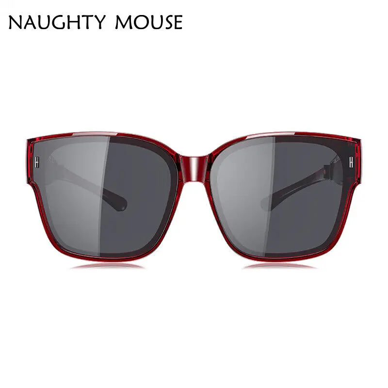Wanpishu Unisex naočare za sunce, Crvene