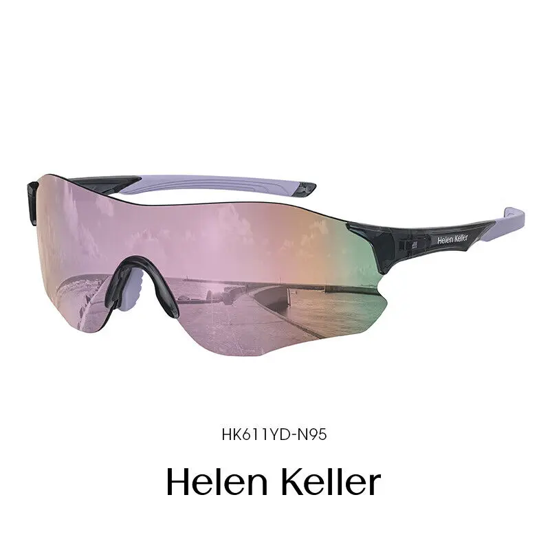 Helen Keller Unisex naočare za sunce, Crno-ljubičaste