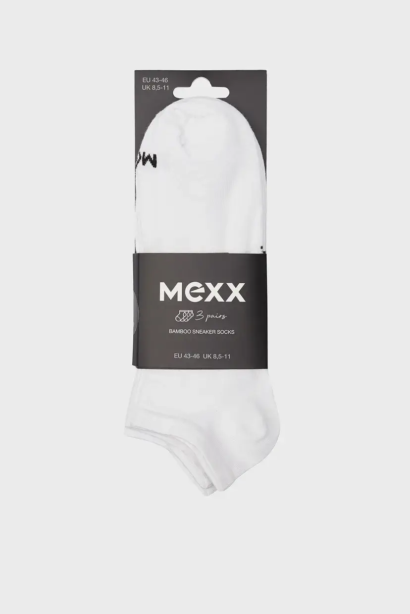 Mexx Muške čarape SS2307999-01U, 3 para, Bele