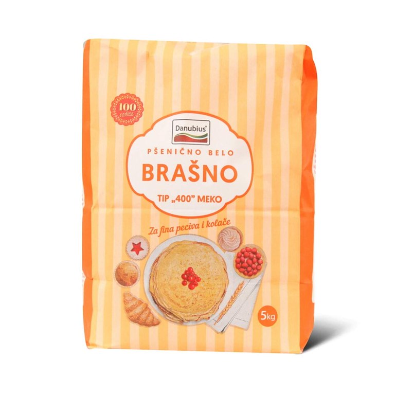 Danubius brašno namensko pšenično ext belo tip 400 meko 5kg danubius