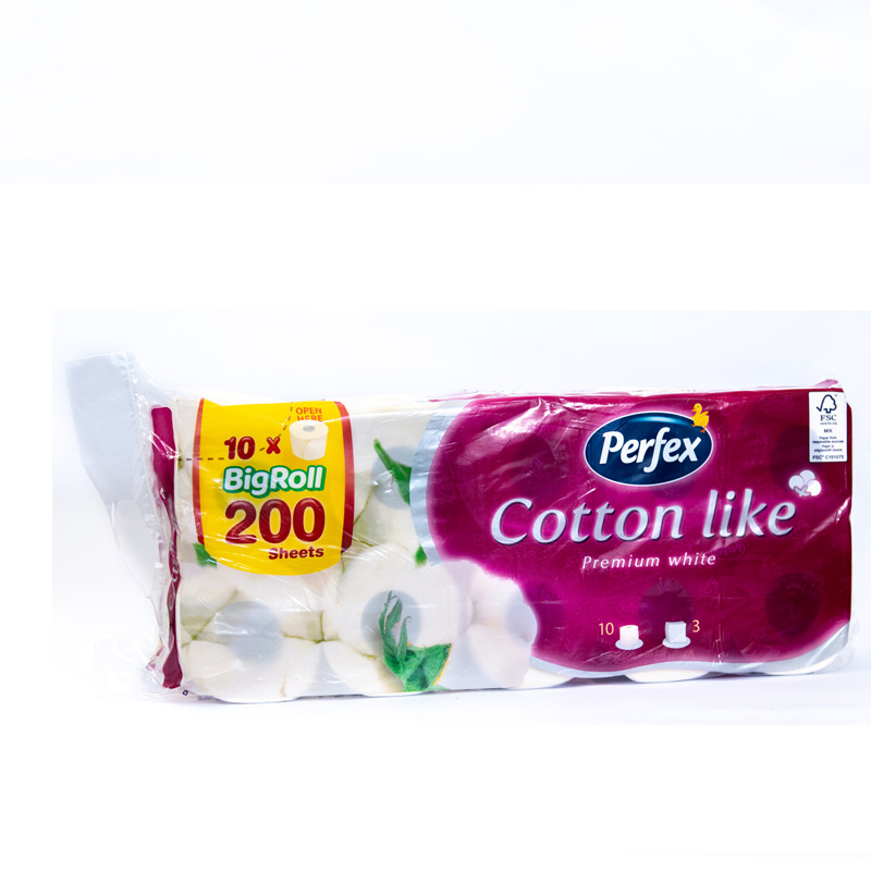 Perfex toalet papir Cotton Like 3sl 10/1
