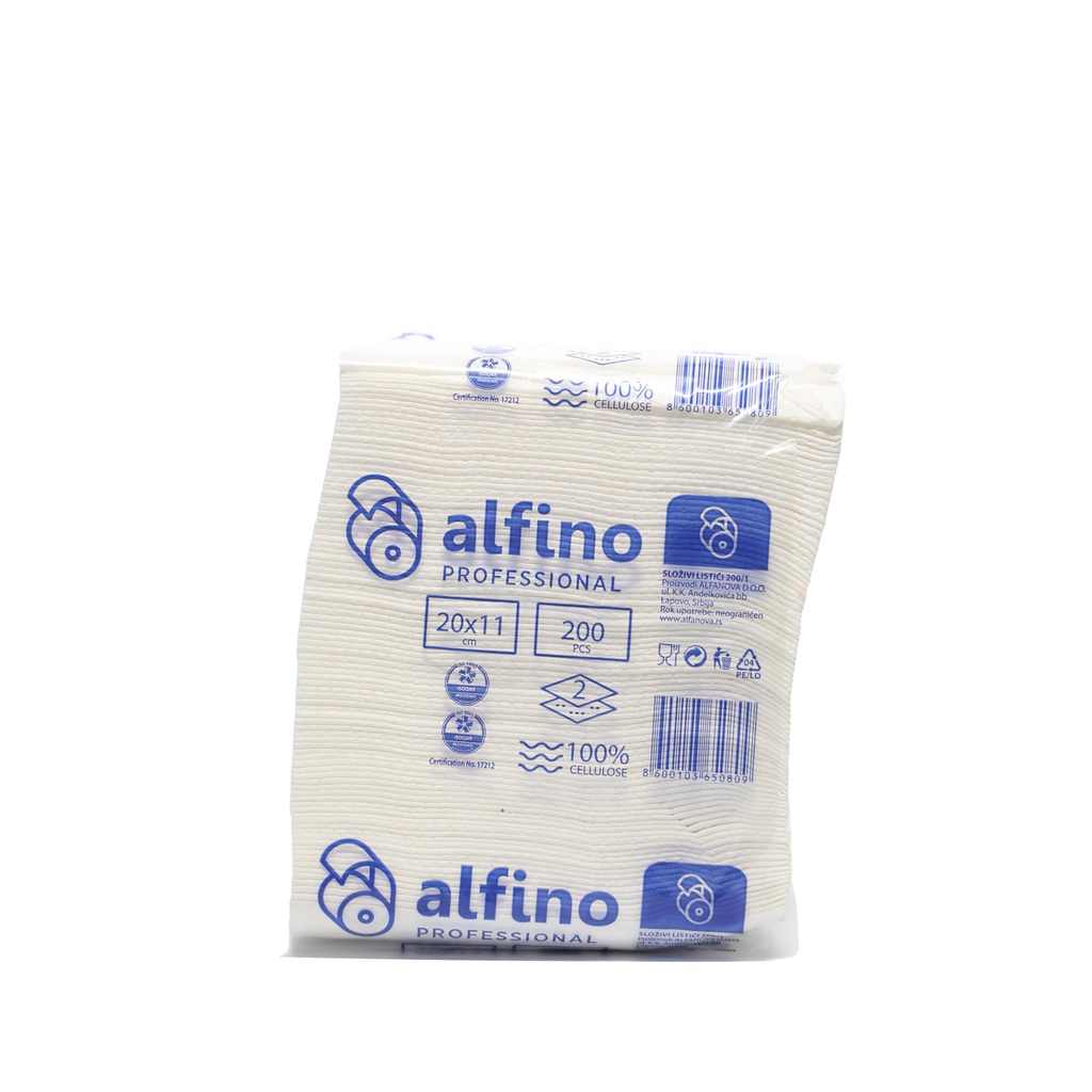 Alfino toalet papir složivi V-200 36/1 paket