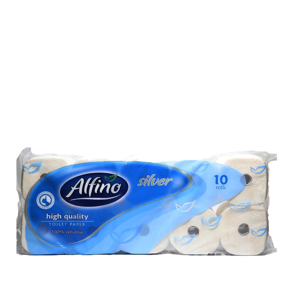 Alfino toalet papir Silver 10/1