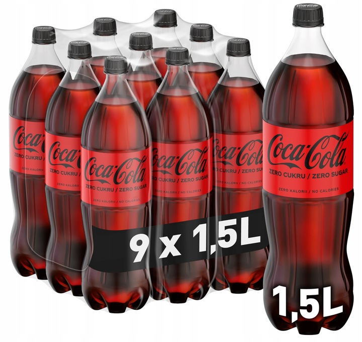 Coca-Cola Zero PET 1,5l X9 paket