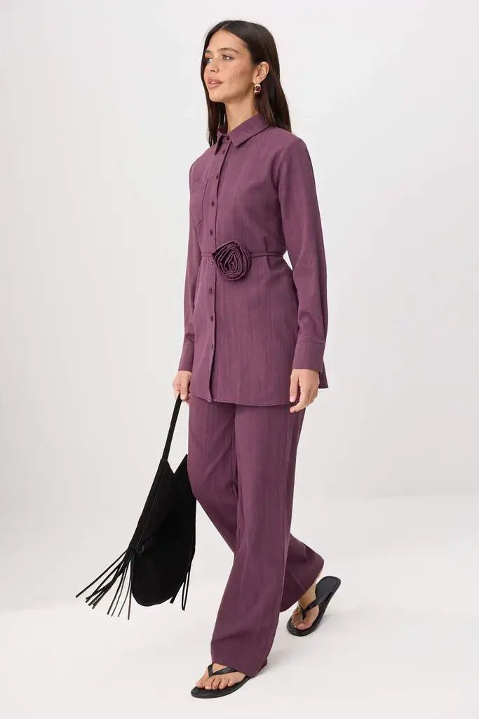 Trendyol Modest Ženski komplet Tctss26Au00001, Ljubičasti