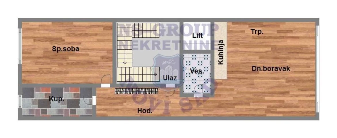 Lux urbana vila! Dvosoban stan u izgradnji na Bul. P. Pavla!