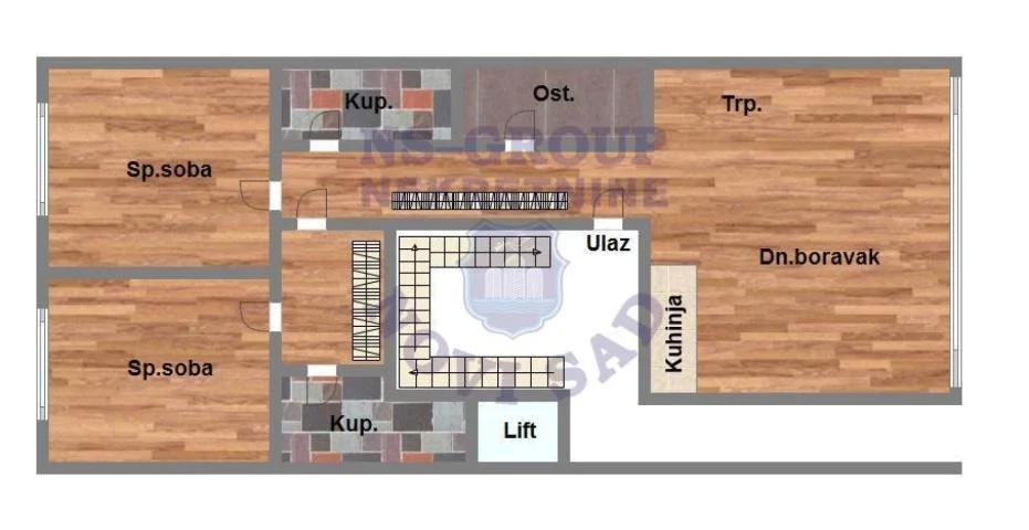 Trosoban stan 81m2