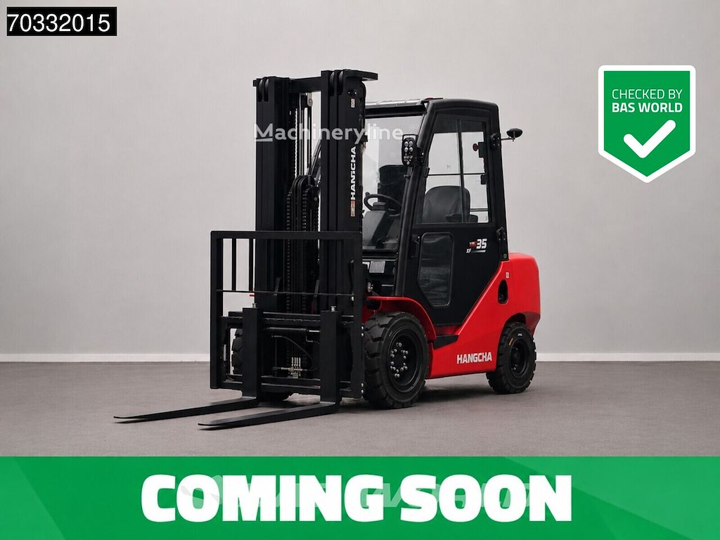 Novi Hangcha CPCD35 FACTORY WARRANTY – KUBOTA ENGINE - CE dizel viljuškar