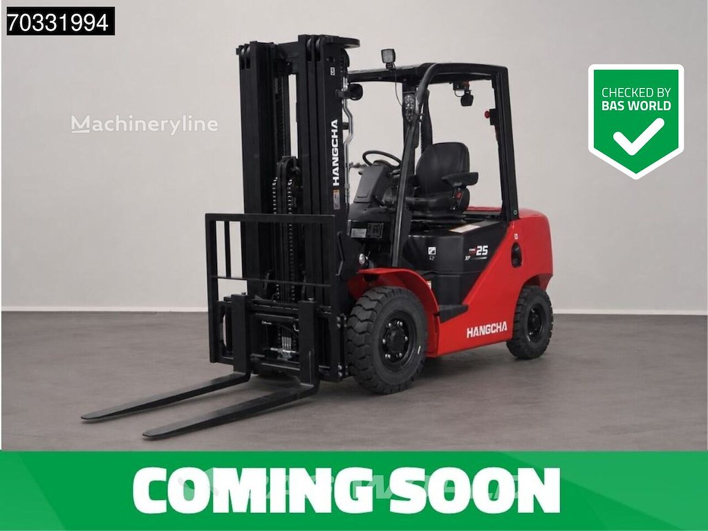 Novi Hangcha CPCD25 FACTORY WARRANTY – KUBOTA ENGINE - CE dizel viljuškar