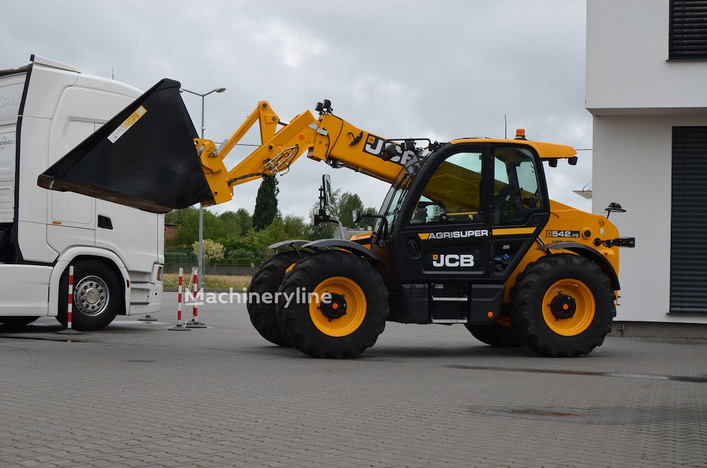 JCB 542-70 AGRI SUPER 2024r / ŁYŻKA 3m i WIDŁY / 783mth! / TORQUE LO teleskopski utovarivač