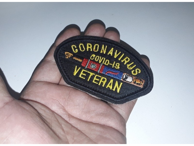 Prišivač za odeću „Koronavirus veteran“