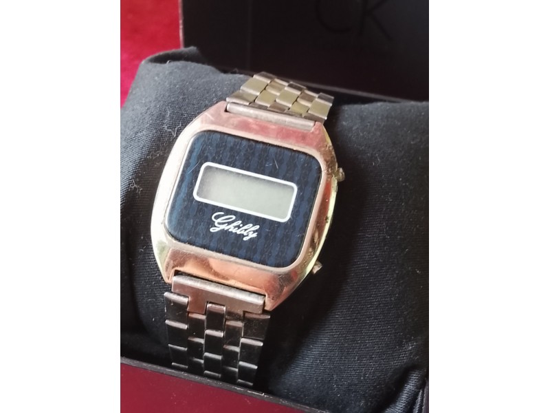VINTAGE GHIBLY LCD DIGITALNI RUCNI SAT RETRO IZ 80IH