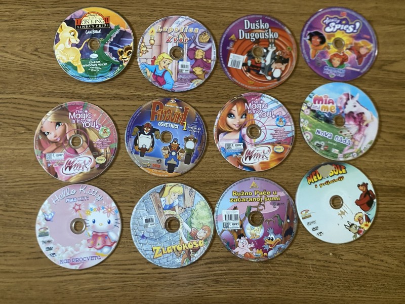 Paket 33 retro DVD crtani filmovi i anime⁠