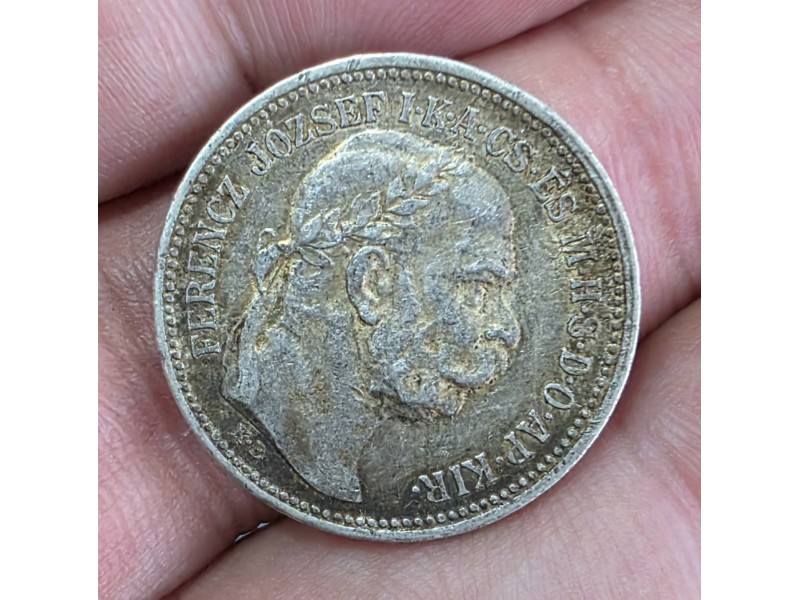 1 KORONA 1916 RETKA GODINA PRELEP SREBRNJAK