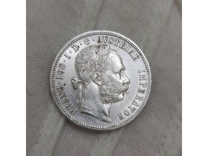 Srebro 1 Florin 1877 Austrougarska