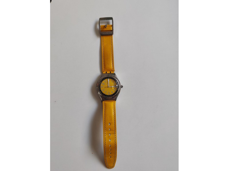 ORIGINAL Swatch Irony muški sportski sat Žuti cifer