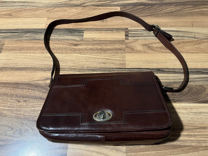 Retro italijanska kožna ženska torba
