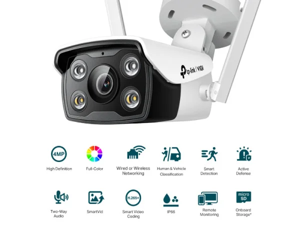 TP-LINK VIGI C340-W Bullet kamera WiFi Full-Colour 4mm IR30m