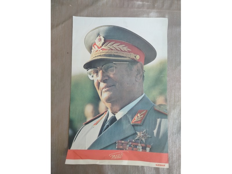 Poster TITO - Vjesnik (1980) Original 27x41 cm