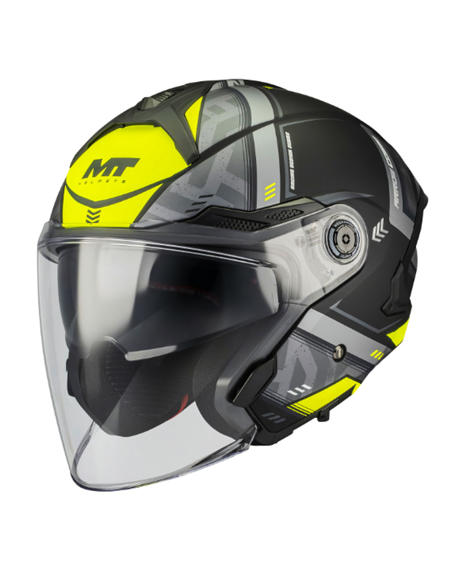 MT jet kaciga Cosmo Arrow B3 fluo mat