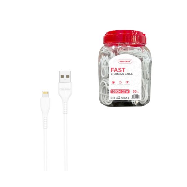 Ven Dens USB kabl VD-DCR 02 USB na Lightning 1m 1/50 kom, bela