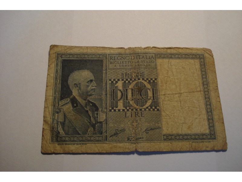 KRALJEVINA ITALIJA - 10 LIRA - 1935