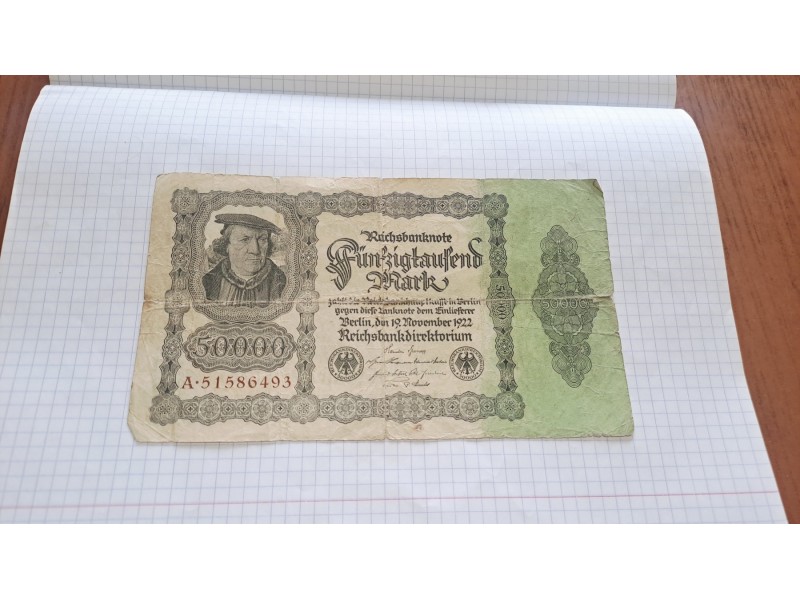 NEMACKA 50000 MARK 1922 GODINA