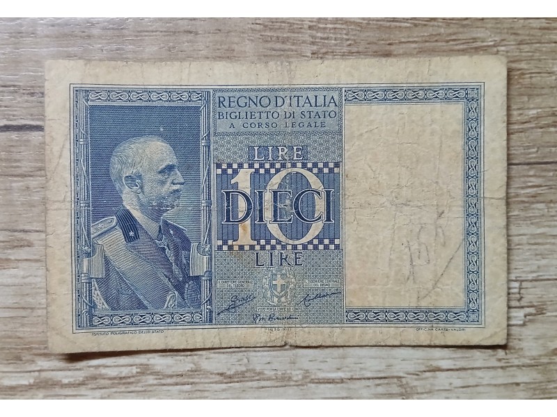 N 80 - Italija - 10 lira 1935 - malo bolja - opis -