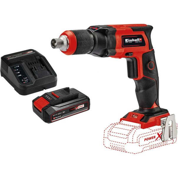 EINHELL TE-DY 18 Li-Solo, Akumulatorski vijačnik + Power-X-Change 18V 2,5Ah punjač i baterija