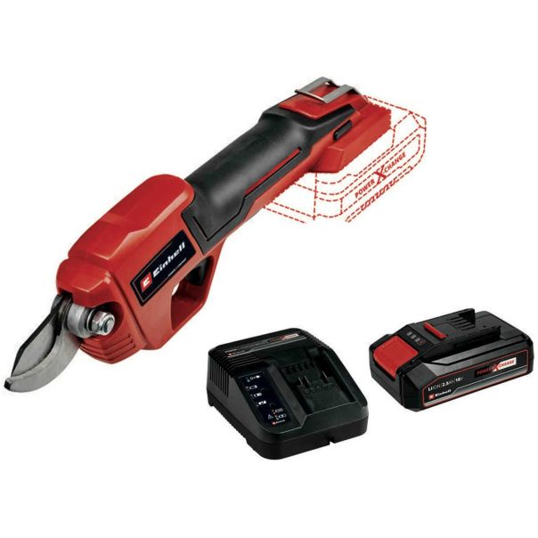 EINHELL Akumulatorske makaze za orezivanje+Power-X-Change 18V 2,5Ah punjač i bat. GE-LS 18 Li-Solo
