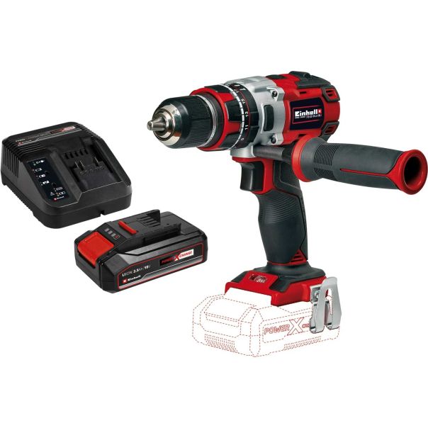 EINHELL Akumulatorska udarna bušilica TE-CD 18 Li-i Brushless - Solo + Power-X-Change 18V 2,5Ah