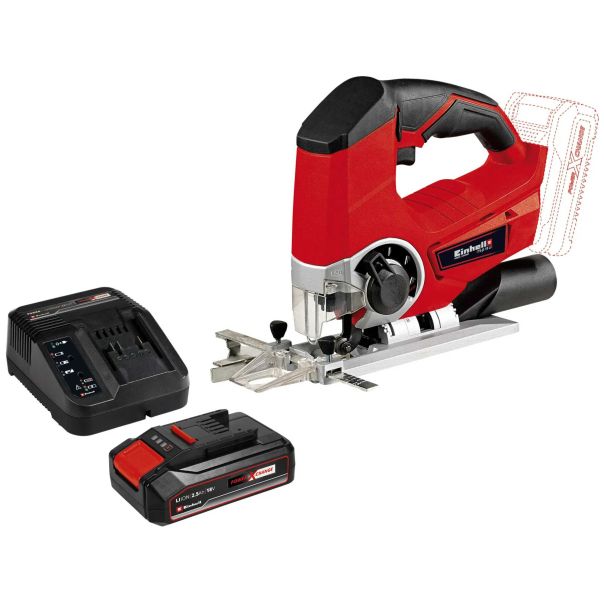 EINHELL Akumulatorska ubodna testera TE-JS 18 Li - Solo + Power-X-Change 18V 2,5Ah