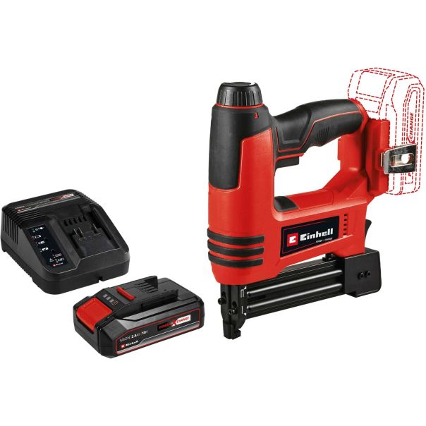 EINHELL TE-CN 18 Li - Solo, Akumulatorska heftalica + Power-X-Change 18V 2,5Ah punjač i baterija