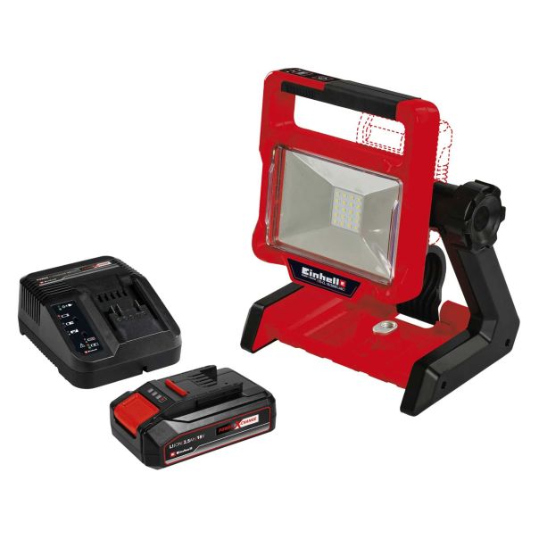 EINHELL Aku led reflektor + Power-X-Change 18V 2,5Ah punjač i baterija TE-CL 18/2000 Li AC-Solo