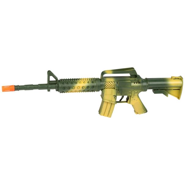 EDDY TOYS Plastična automatska puška zelena za igru, 46 cm