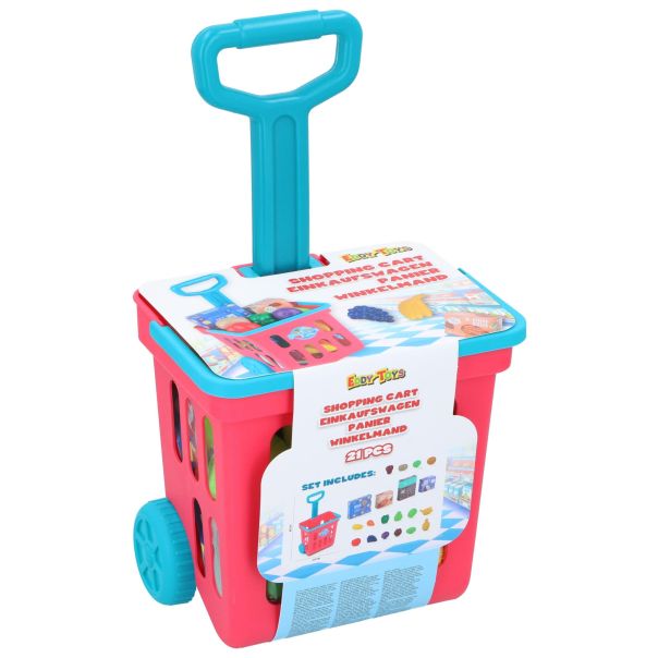 EDDY TOYS Dečji supermarket set – kolica sa namirnicama