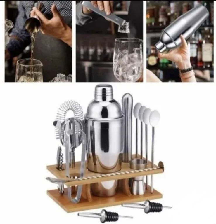 Koktel Sejker Set 750 ml | Profesionalni Bar Set za Pripremu Koktela od Nerđajućeg Čelika