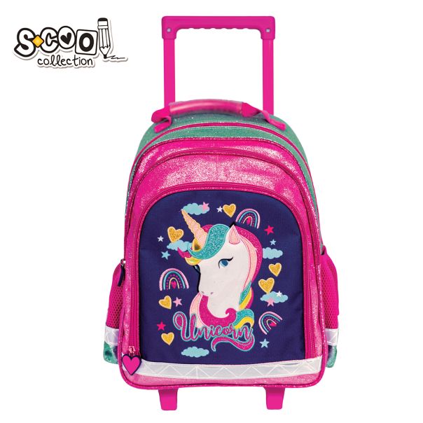 RANAC TROLLEY OJAČANA LEĐA UNICORN DARK BLUE 38*29*14,0CM SC1638