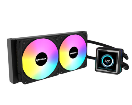 RAIDMAX - LM240 ARGB CPU LIQUID COOLER WITH ANIMATION DISPLAY - Vodeno hlađenje crno (LM240BK) F