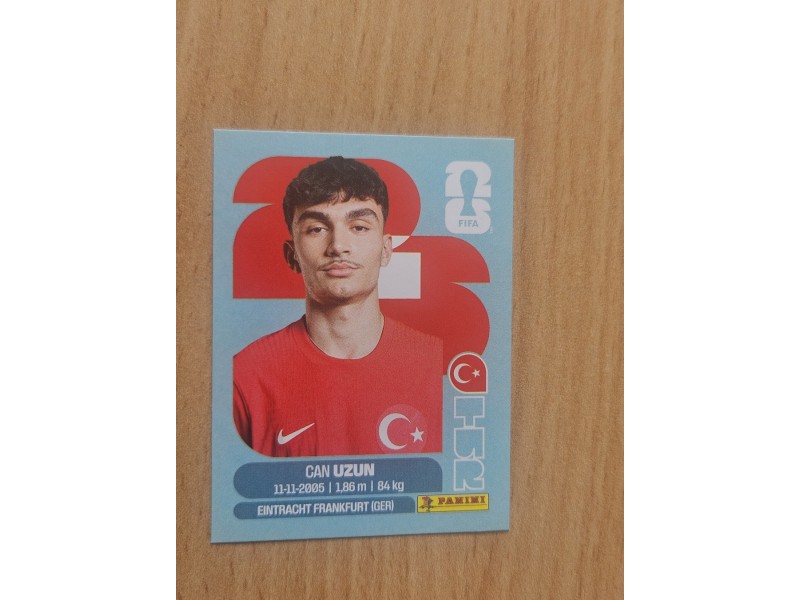 World Cup 2026 Panini sličica broj TUR 17