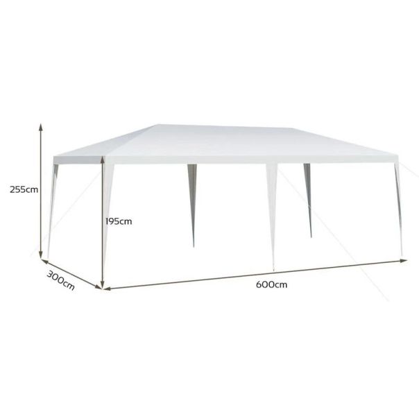 eHomeGarden Gazebo Tenda 3X6X2,55M