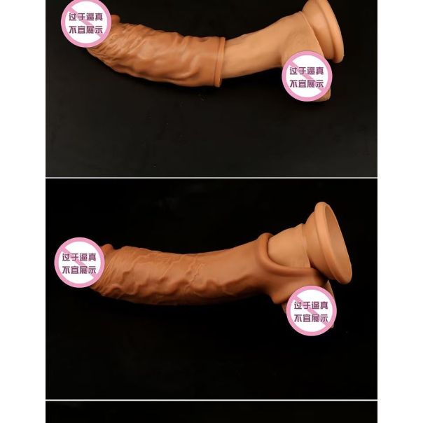Realistična navlaka za penis, 165 mm