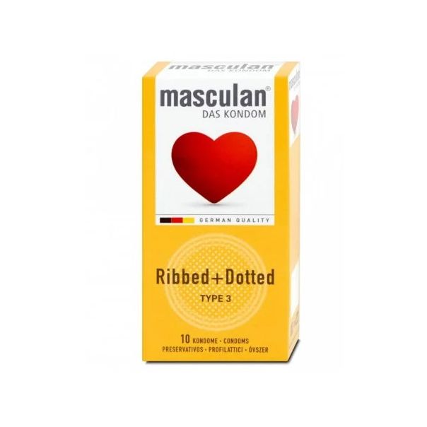 Masculan rebrasto tačkasti prezervativi 10 komada